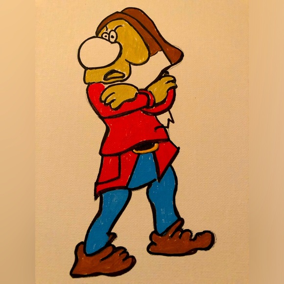 Art | Colorful Cartoon Character Art Print | Poshmark